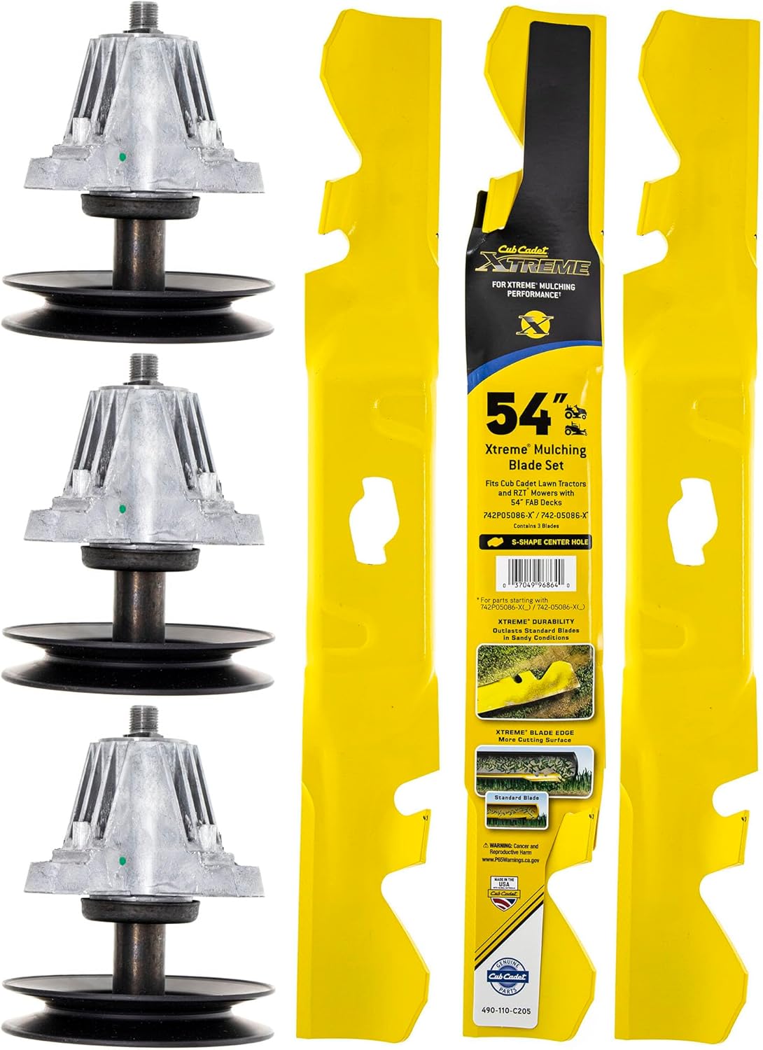 Amazon.com : CUB CADET Xtreme Blade & Spindle Kit 742P05086-X 618P09236 ...