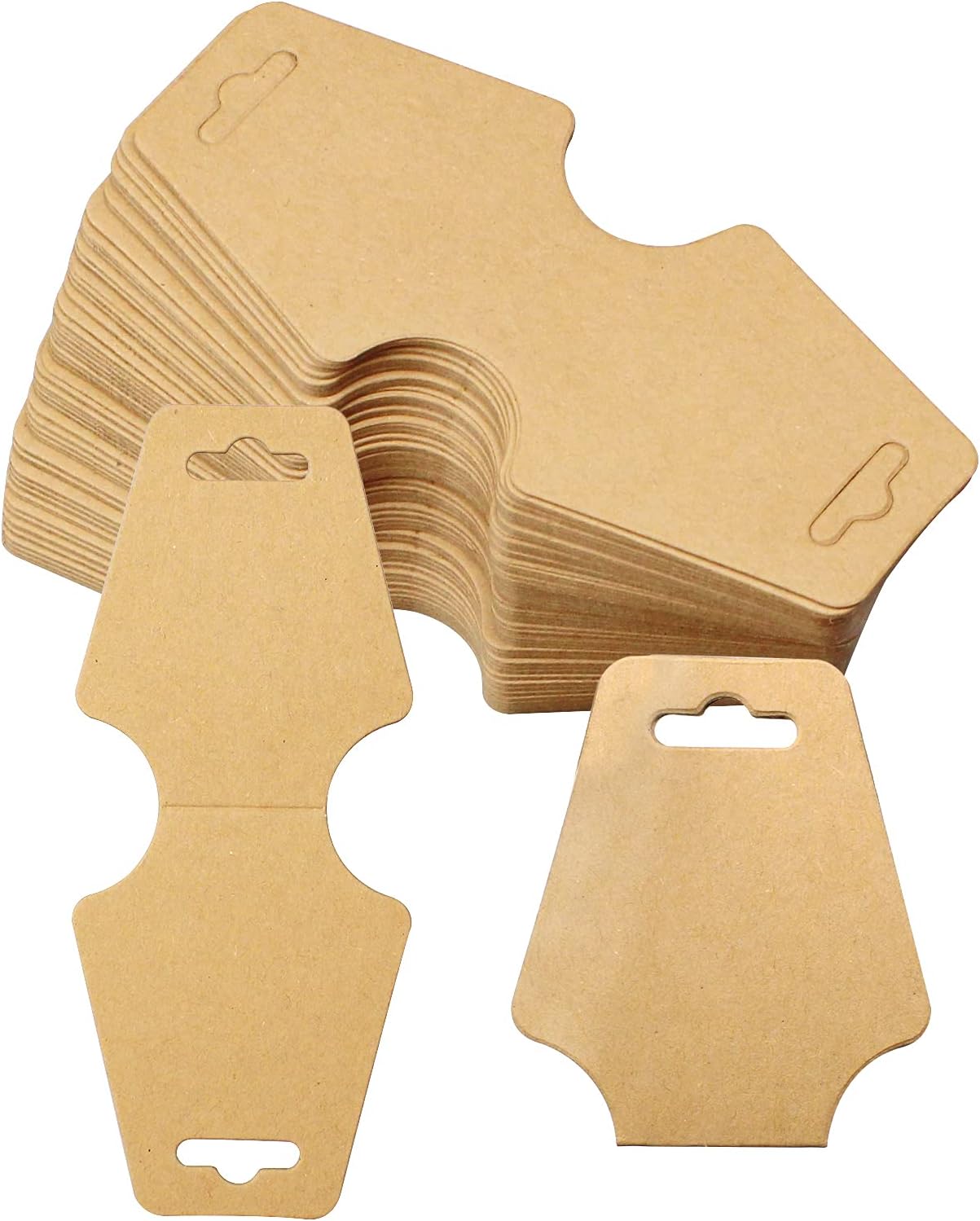 Necklace Display Cards Blank Necklace Card Holder Kraft Paper Jewelry