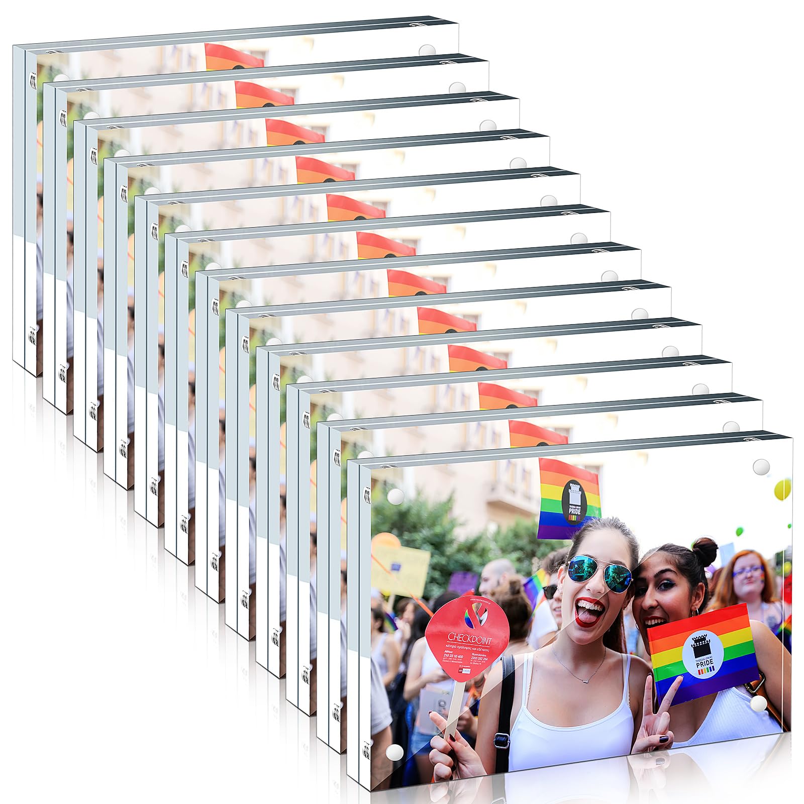 Amazon.com - 12 Pcs Acrylic Picture Frame Clear Acrylic Photo Frame ...
