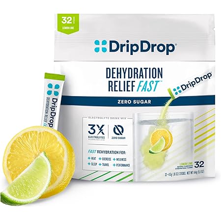 Amazon.com: DripDrop Hydration - Zero Sugar Electrolyte Powder Packets ...