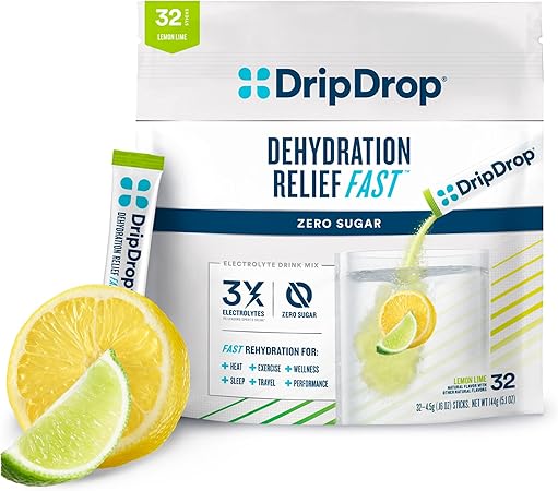 Amazon.com: DripDrop Hydration - Zero Sugar Lemon Lime - Electrolyte ...