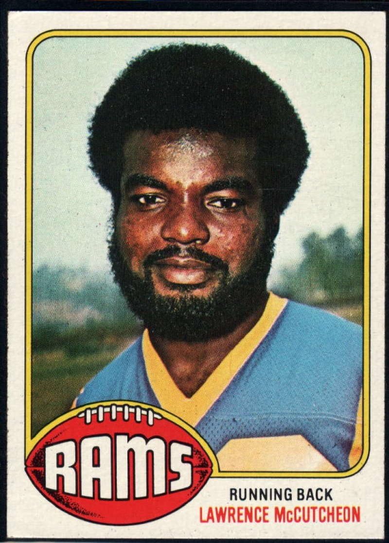Amazon.com: Football NFL 1976 Topps #155 Lawrence McCutcheon LA Rams ...