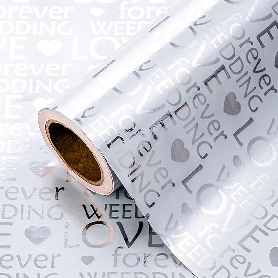 Amazon.com: WRAPAHOLIC Wedding Wrapping Paper Roll - Mini Roll - 17 ...