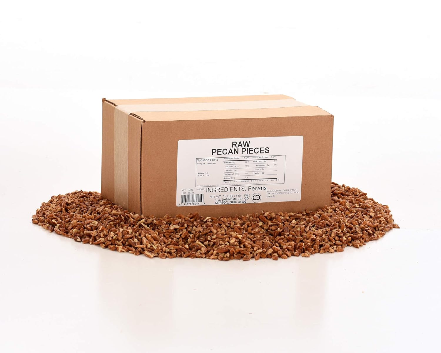 Amazon.com : Raw Pecans, Pieces, Bulk 10 Pound Box, Chopped, Perfect ...