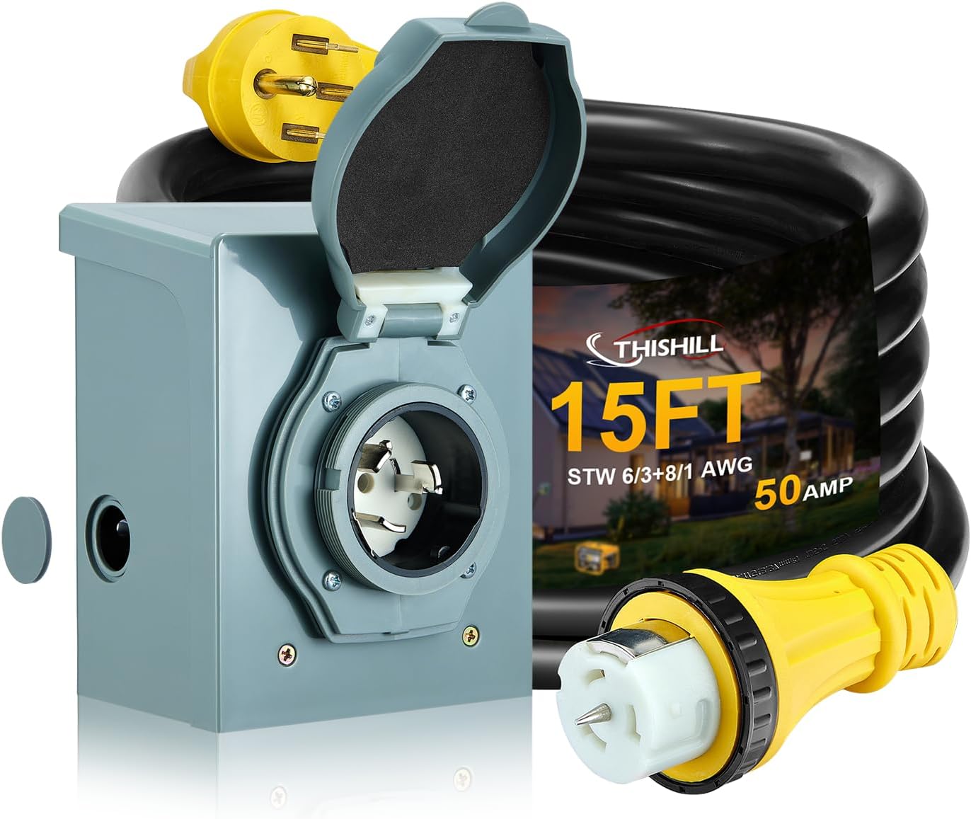 Amazon.com: Reliance Controls Corporation PC5010-14 50-Amp, 10-Foot ...