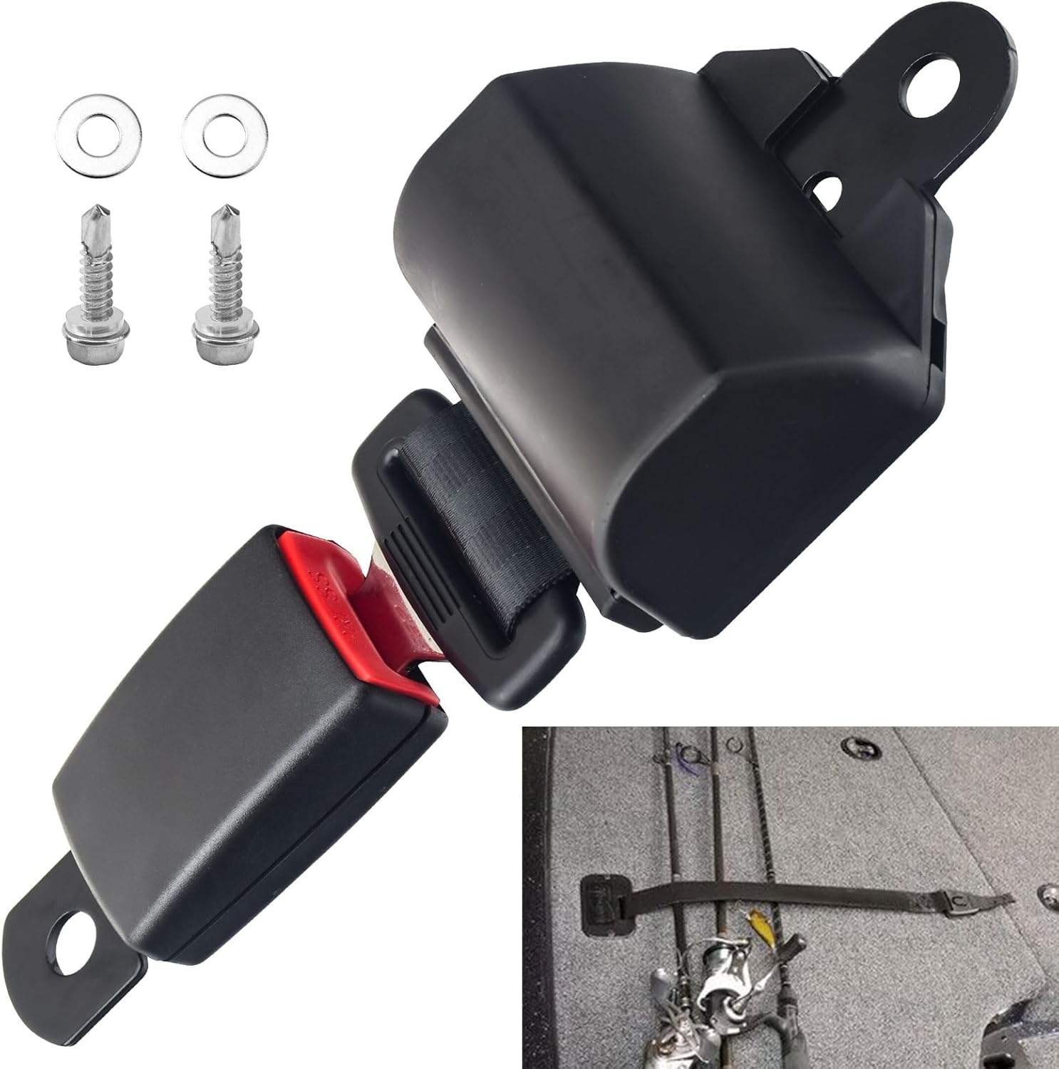 Amazon.com: Fennoral 1 Pcs Gunwale/Deck Mount Retractable Rod Tie-Down ...