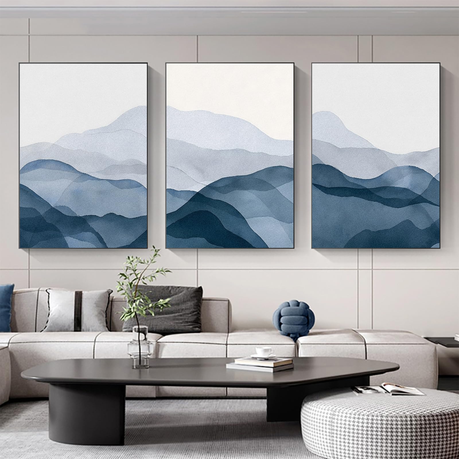 Blue Abstract Art Paintings