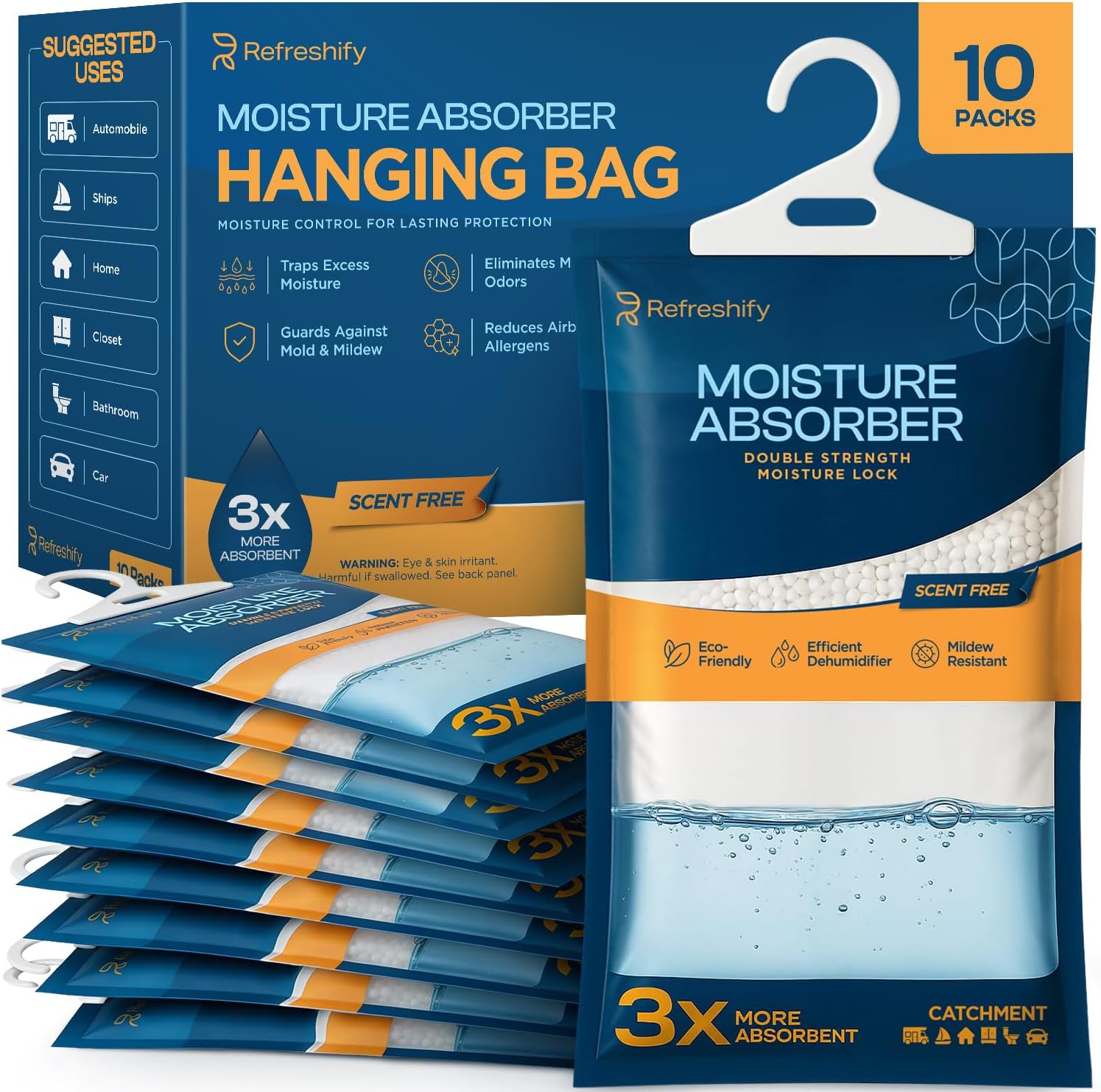 Amazon.com: Moisture Absorbers and Humidity Absorber Bags for Closet ...