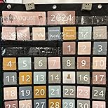 Amazon.com: Monthly Calendar Pocket Chart for Classroom with 92 Cards ...