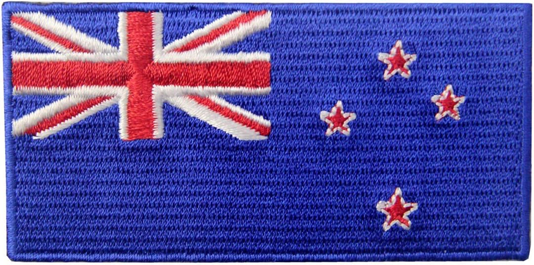 New Zealand Flag Patch Embroidered Kiwi Applique Iron On Sew On ...