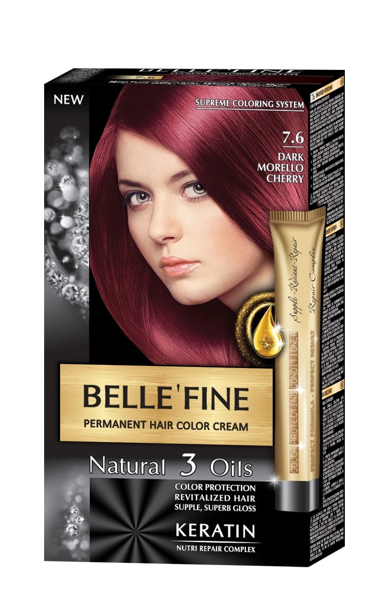 BELLE'FINE® - Coloration crème pour cheveux Black Series - luxueux ...
