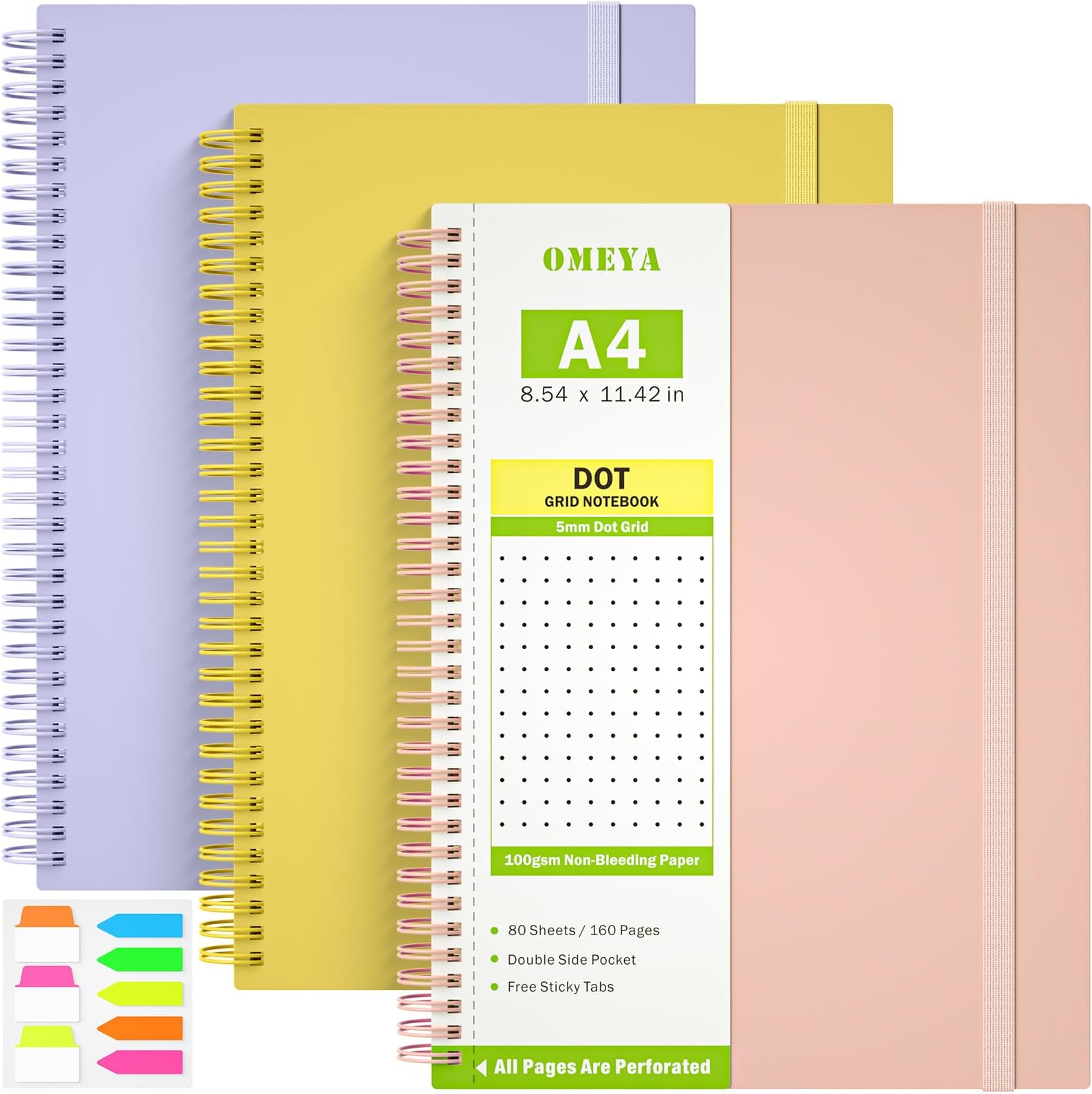 Amazon.com : HXYCNNA 3 Pack Graph Paper Notebook, Grid Paper Notebook ...
