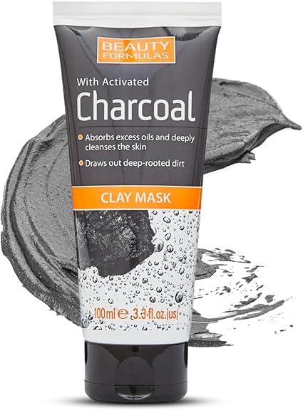 Beauty Formulas Charcoal Clay Mask 100ml – Deep Cleansing Face Mask ...