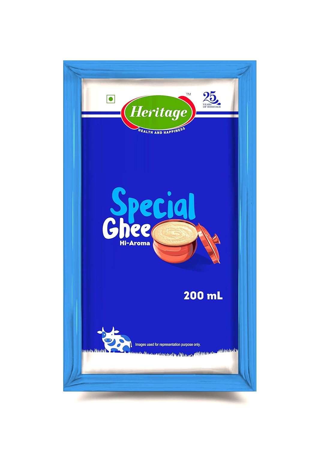 Heritage Ghee Standy Pouch, 200 ml : Amazon.in: Grocery & Gourmet Foods