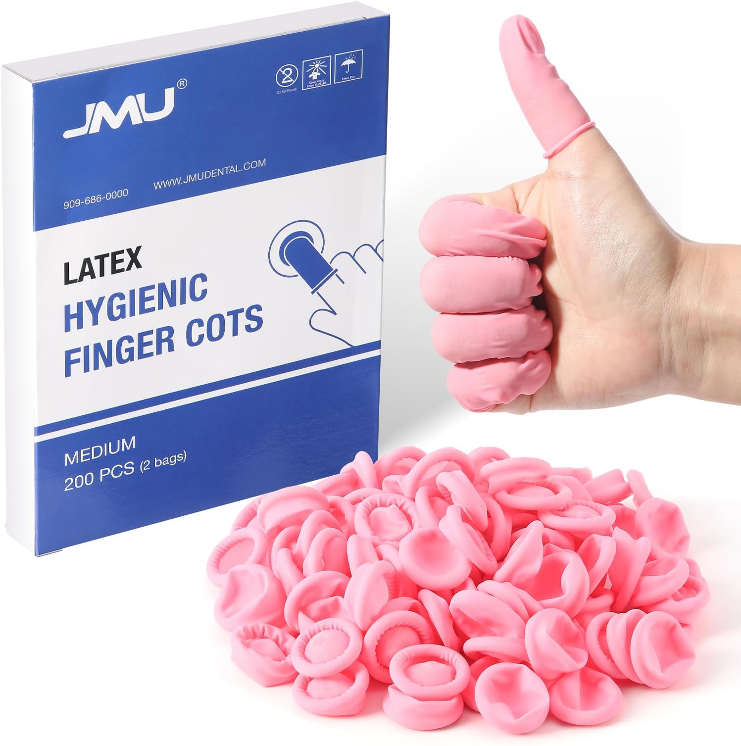 Amazon.com: 100 Pcs Finger Protectors, Disposable Finger Covers, Latex ...