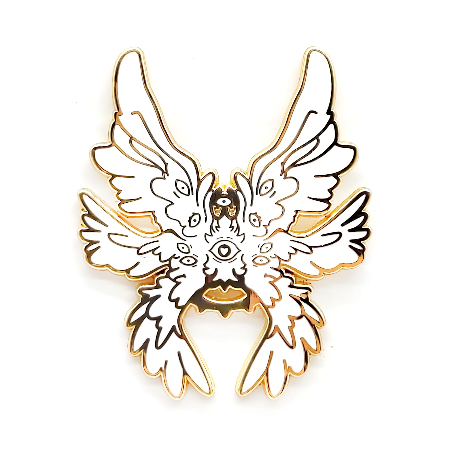 Amazon.com: Six-winged Angel Badge Pin - Theme Series - Enamel Lapel ...