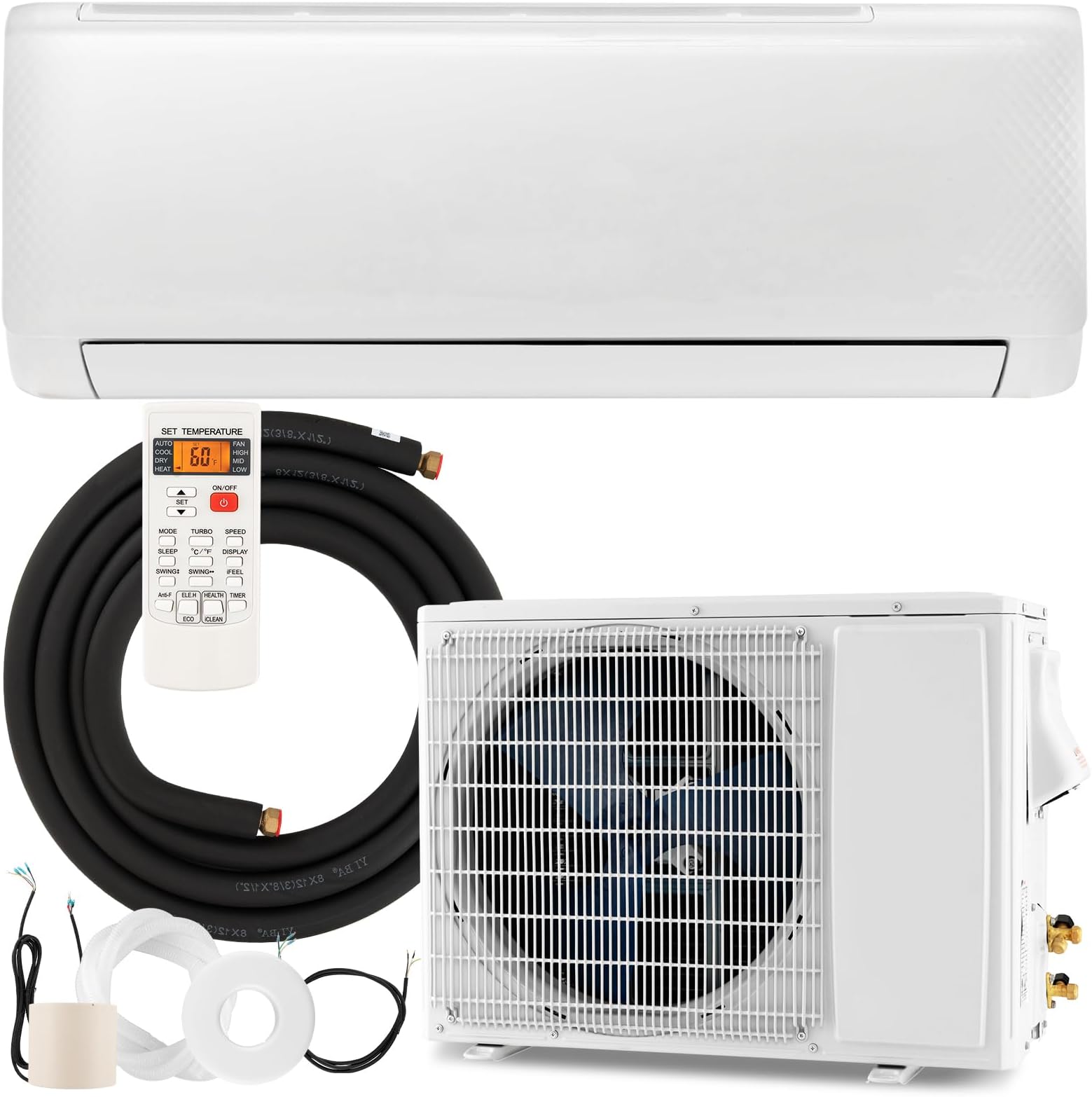 Amazon.com: ComfortStar® Mini Split AC/Heating System - 12000 BTU AC ...
