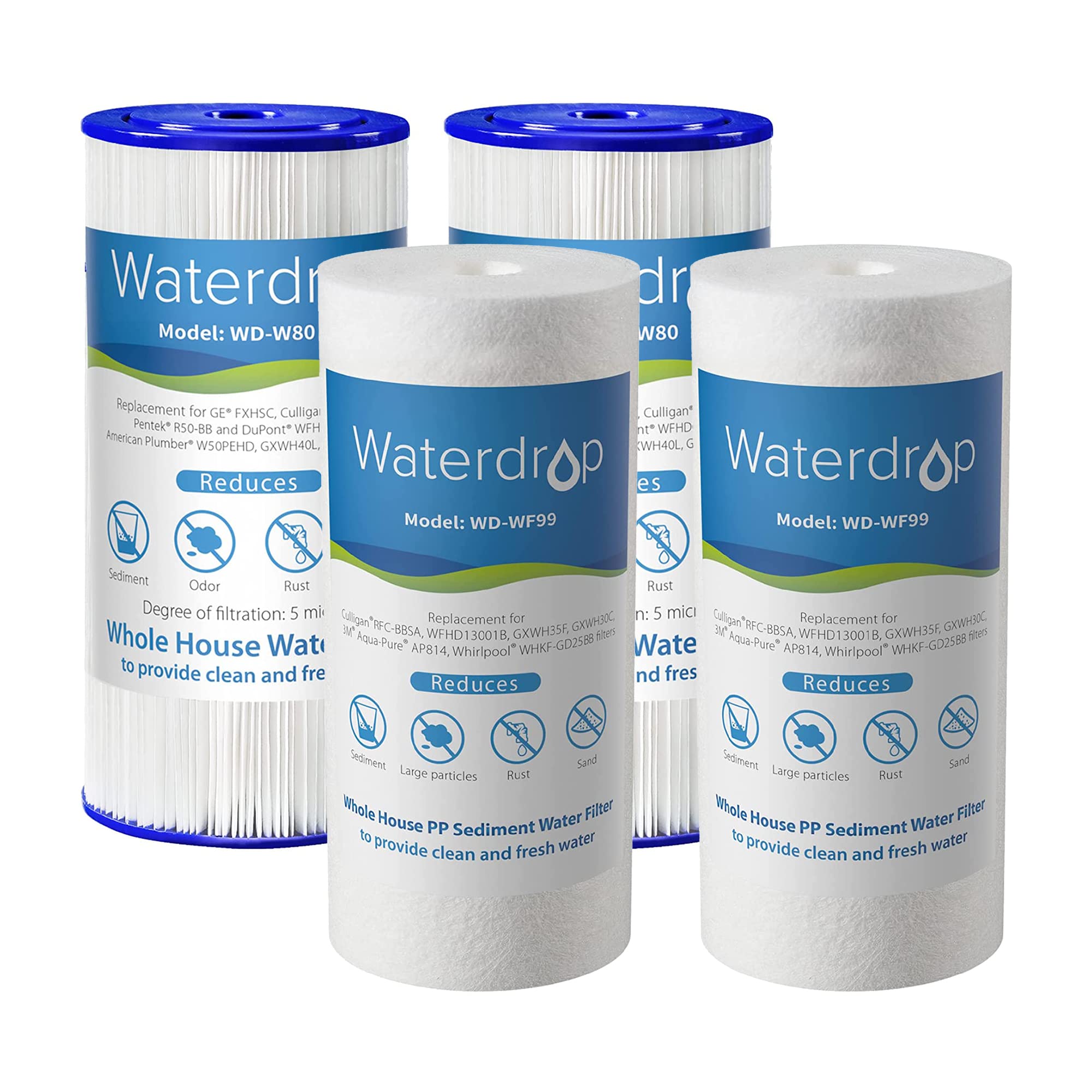 Amazon.com: Waterdrop Whole House Water Filter, Replacement for GE ...