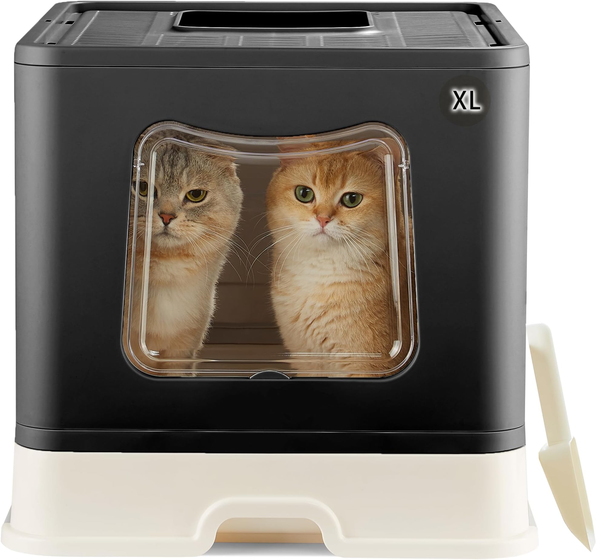 Amazon.com: Gefryco Jumbo Cat Litter Box with Sifting Lid for Big Cats ...