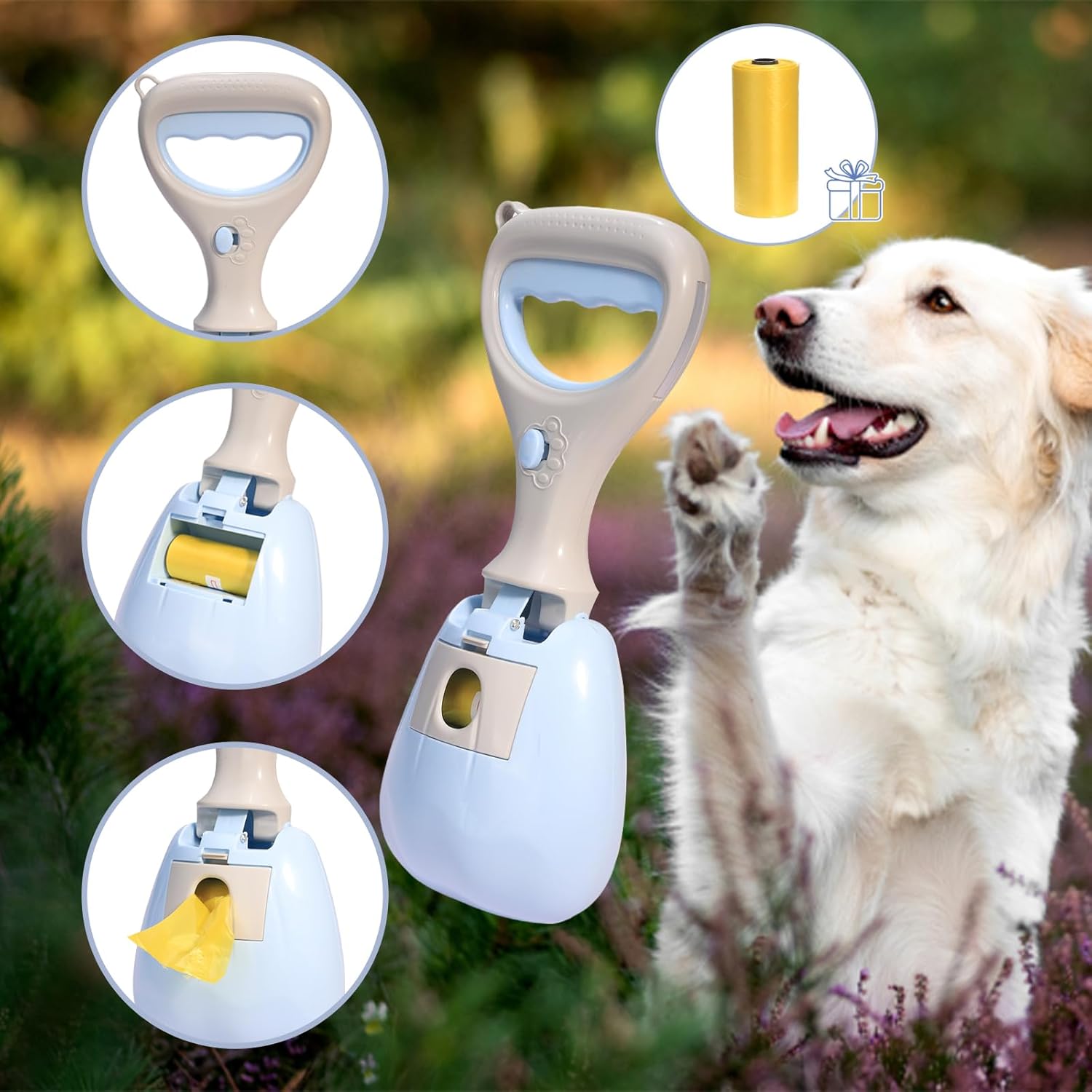 Amazon.com : Retorno Dog Pooper Scooper Dog Poop Shovel Dog Toilet for ...