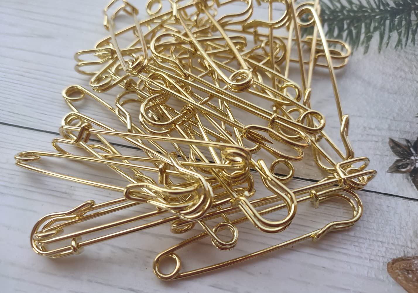 Snapklik.com : 2 Inch 50mm Heavy Duty Steel Large Safety Pins Fastener ...