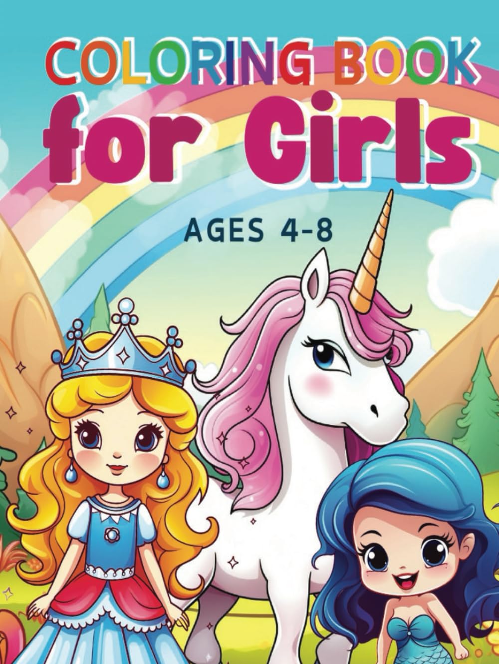 Amazon.com: Coloring Book for Girls Ages 4-8: Magical Worlds and ...