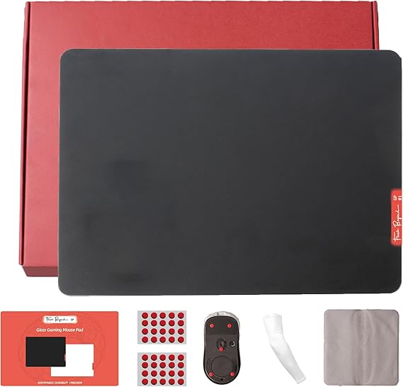 Amazon.com: Flash Beyond Glass Gaming Mouse Pad - Premium Glass Pad ...