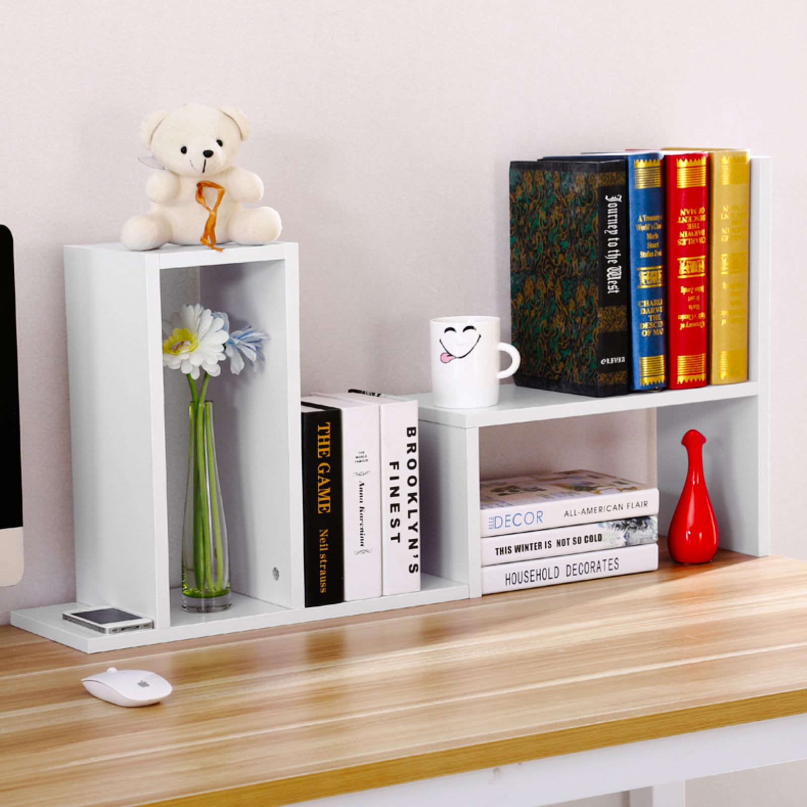 Snapklik.com : ShellKingdom Desk Shelf Organizer, Desktop Shelves ...