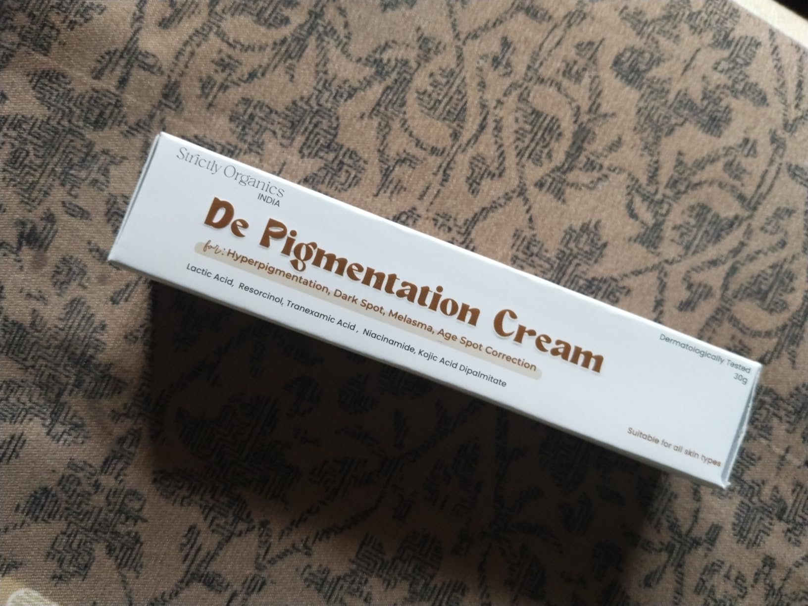 Strictly Organics 14% Active De-Pigmentation Cream with Lactic Acid ...