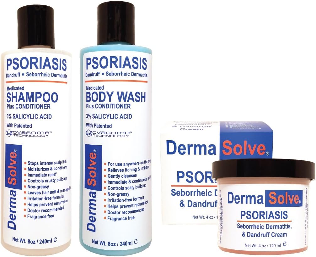 Amazon.com: Dermasolve Psoriasis Complete Body & Scalp Kit : Health ...