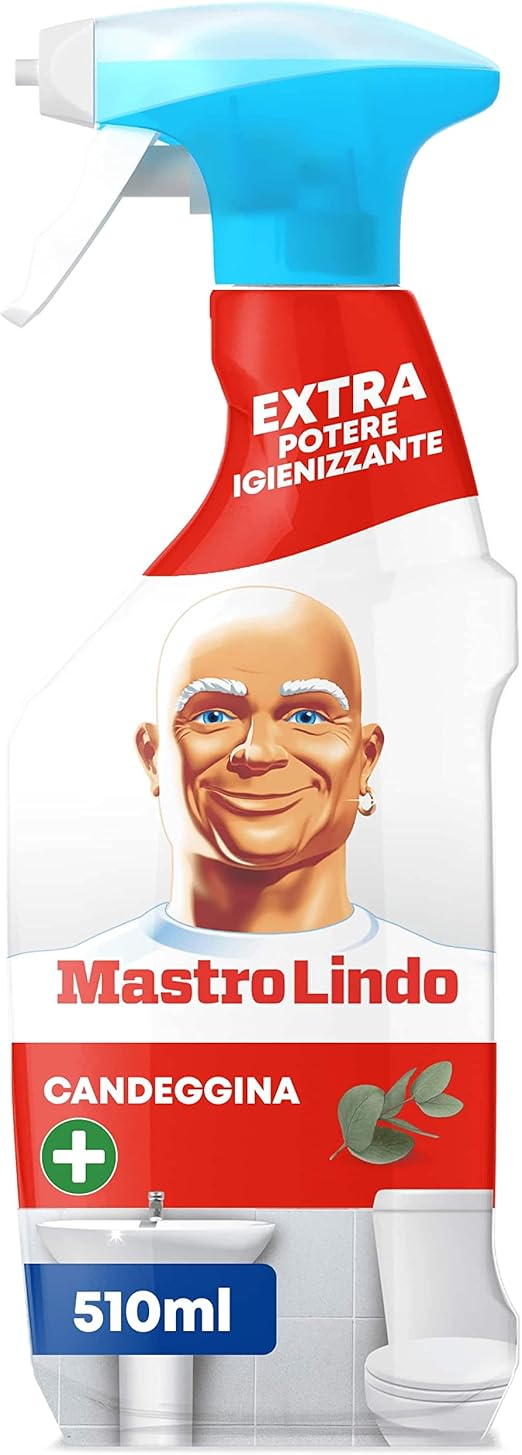 Mastro Lindo Detersivo Multiuso Spray Candeggina, 1 Confezioni (500ml ...