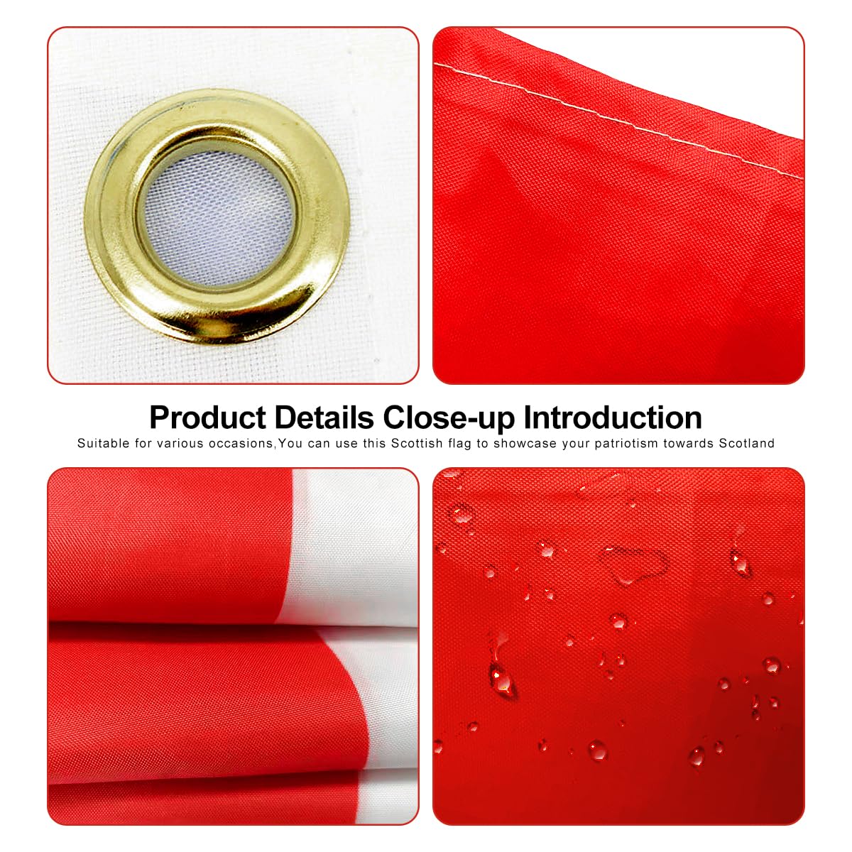 England Flags 5ft x 3ft Large Double Side England Flags with Brass ...