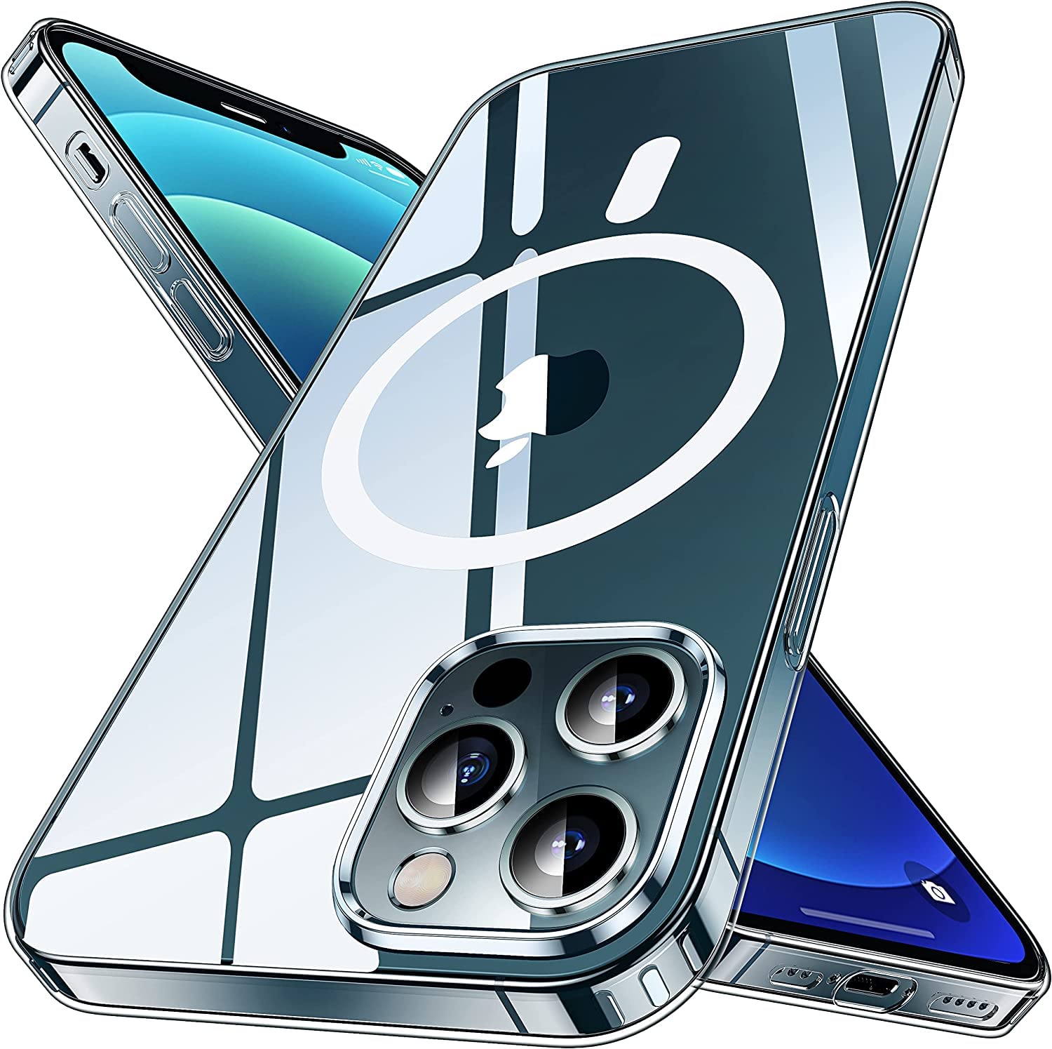 Amozo Compatible with Mag-Safe Wireless Charging, Shockproof Bumper ...