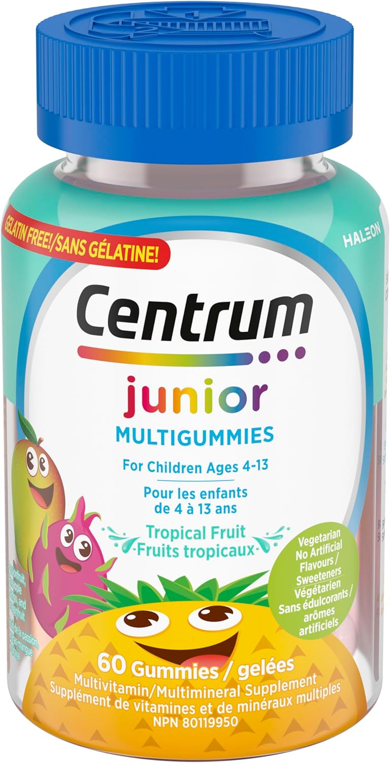 Centrum Junior MultiGummies Tropical Fruit Multivitamin and ...