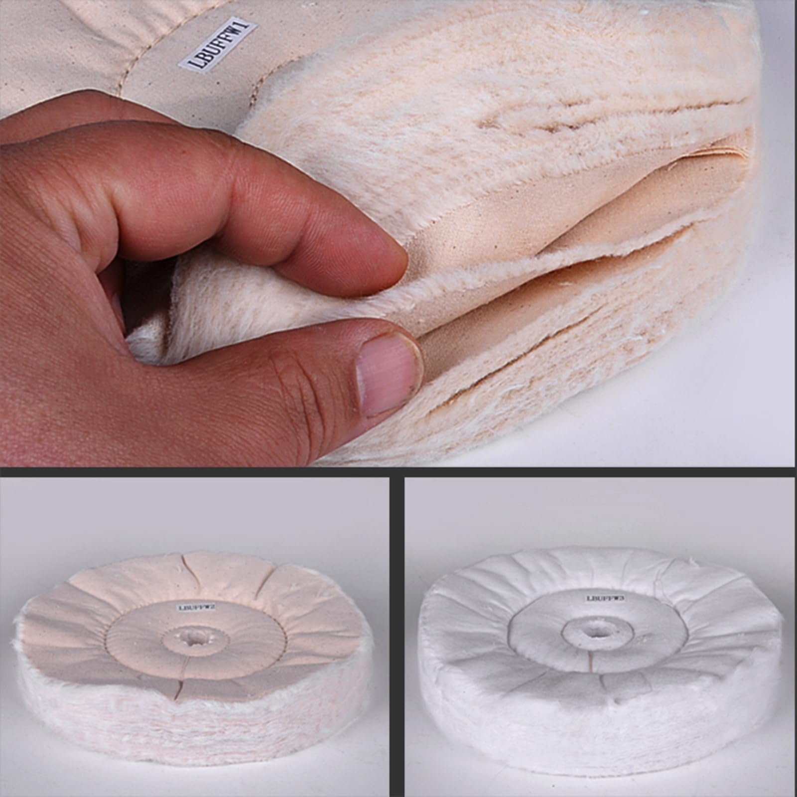 Snapklik.com : Woodworking 3-Step Lathe Buffing System3-Wheel Bufffing ...