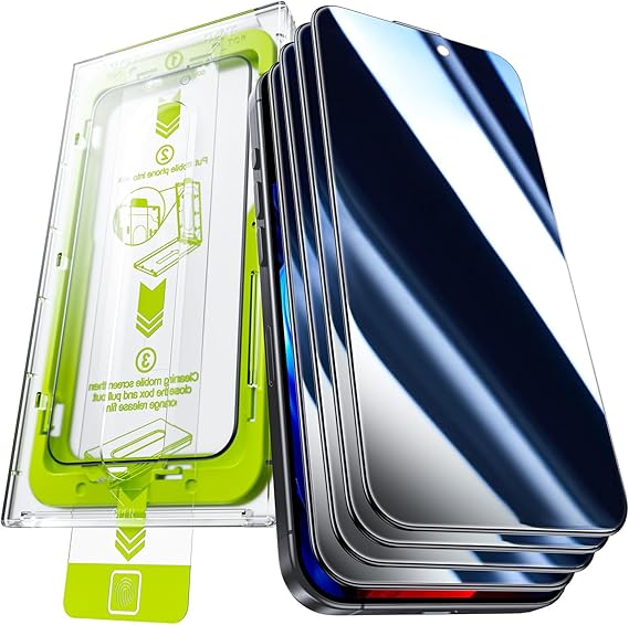 WSKEN iPhone 17 / 16 Pro Privacy Screen Protector [28 Degree Anti-Spy ...