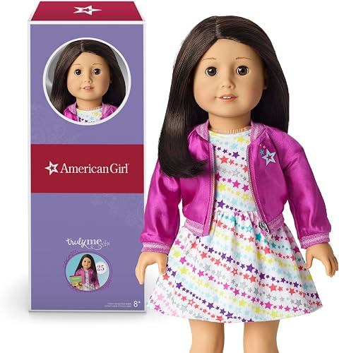 American Girl Truly Me Doll #25 con ojos marrones, cabello negro-marrón ...