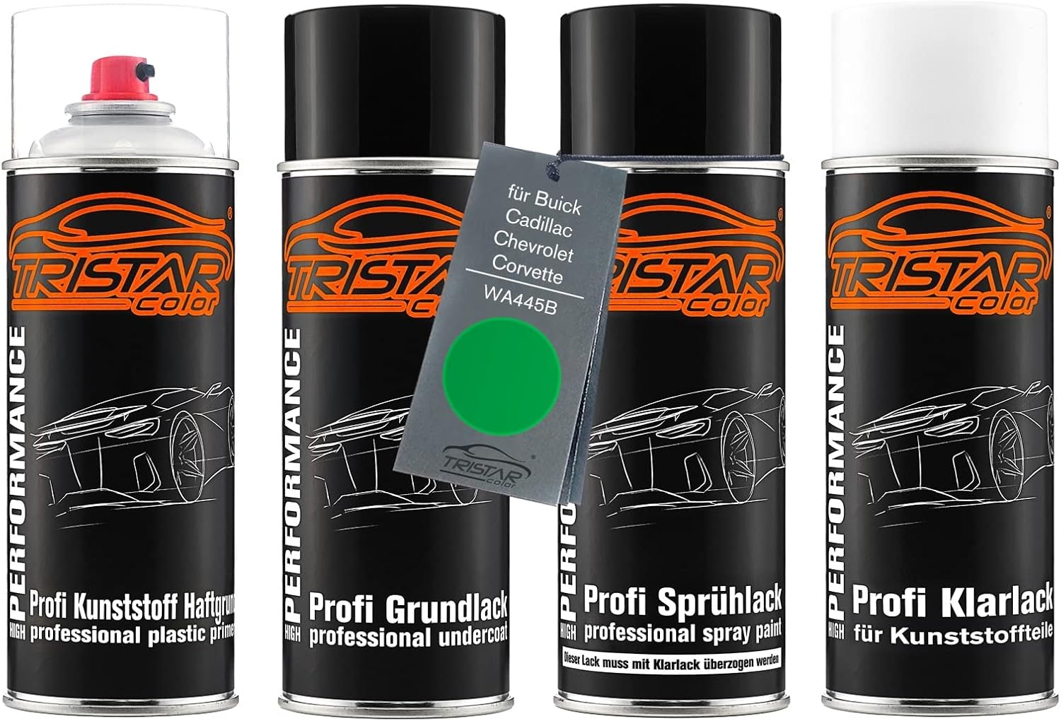 TRISTARcolor Vernice per auto Kit bombolette spray per paraurti di ...