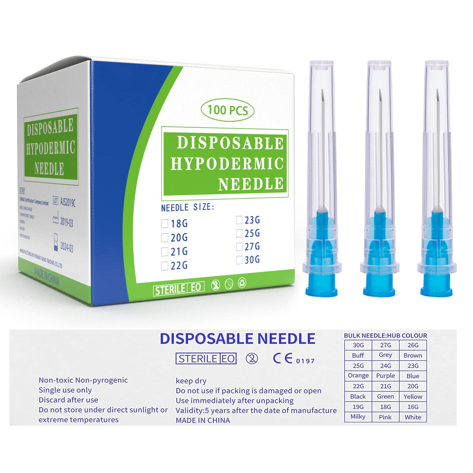 Amazon | 23G 1インチ ステンレススチールとプラスチック、個別パッケージ 50個。 | チューブ | 産業・研究開発用品 通販