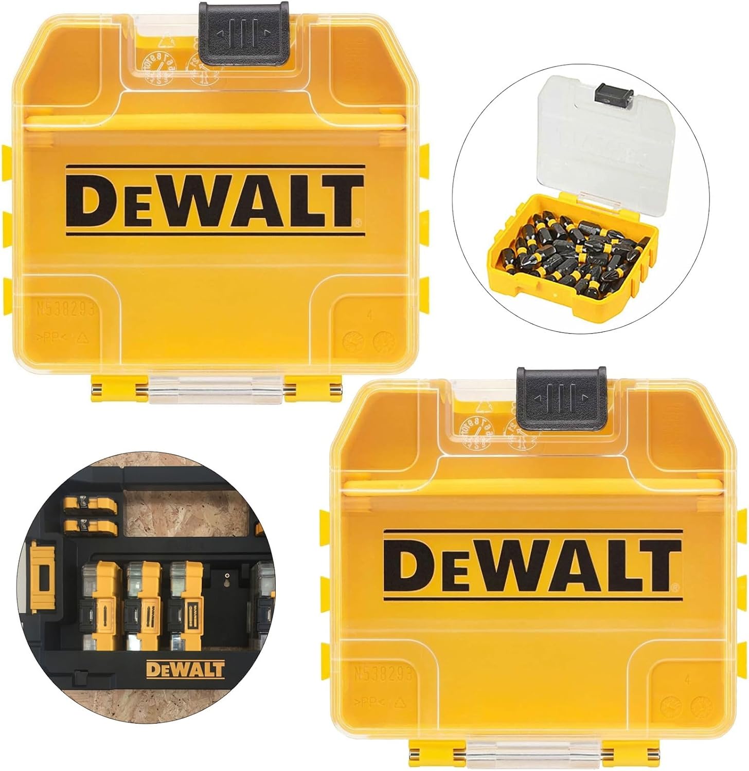 DeWalt Small Bit Storage Case Double Pack : Amazon.co.uk: DIY & Tools