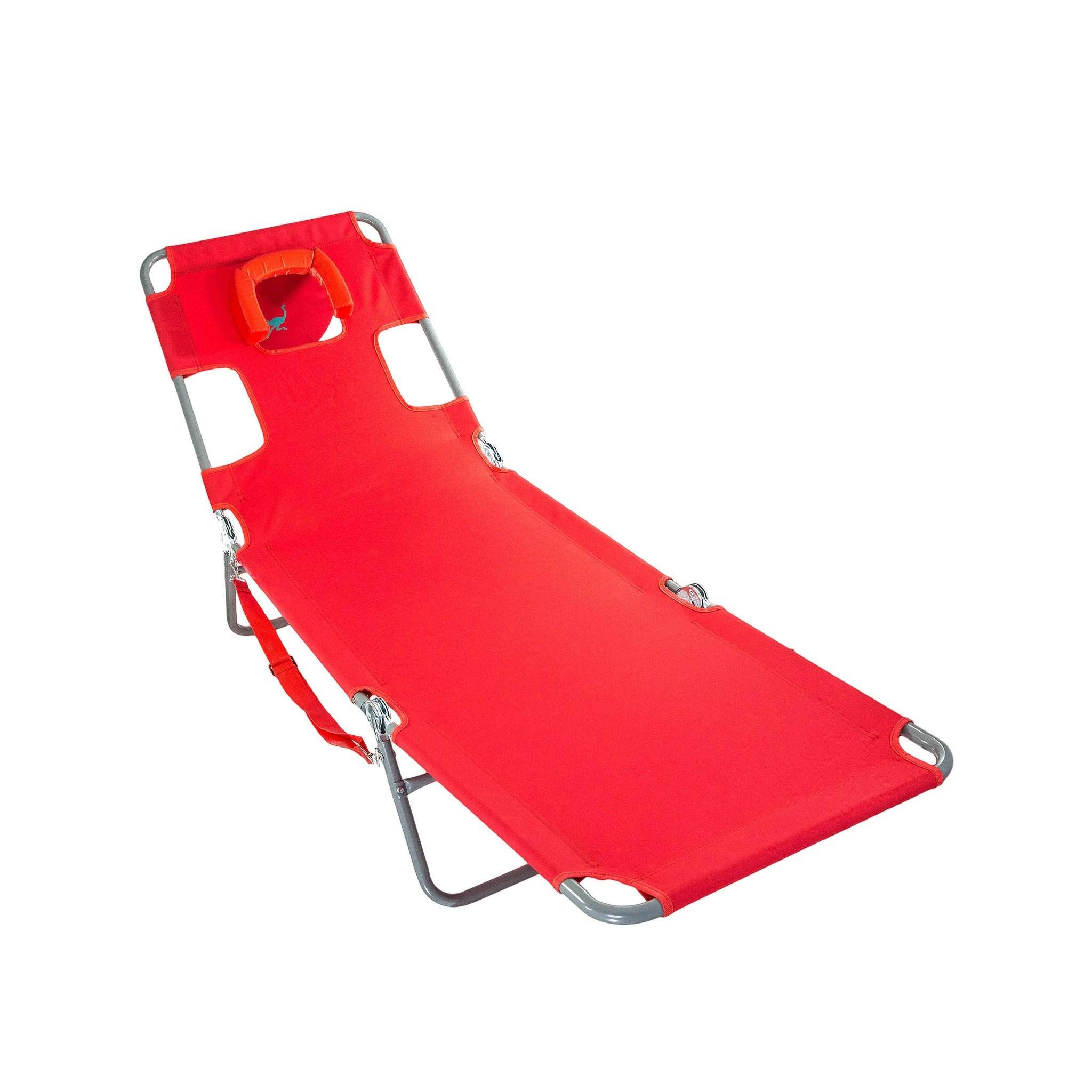 Snapklik.com : Ostrich Chaise Lounge Folding Portable Sunbathing ...
