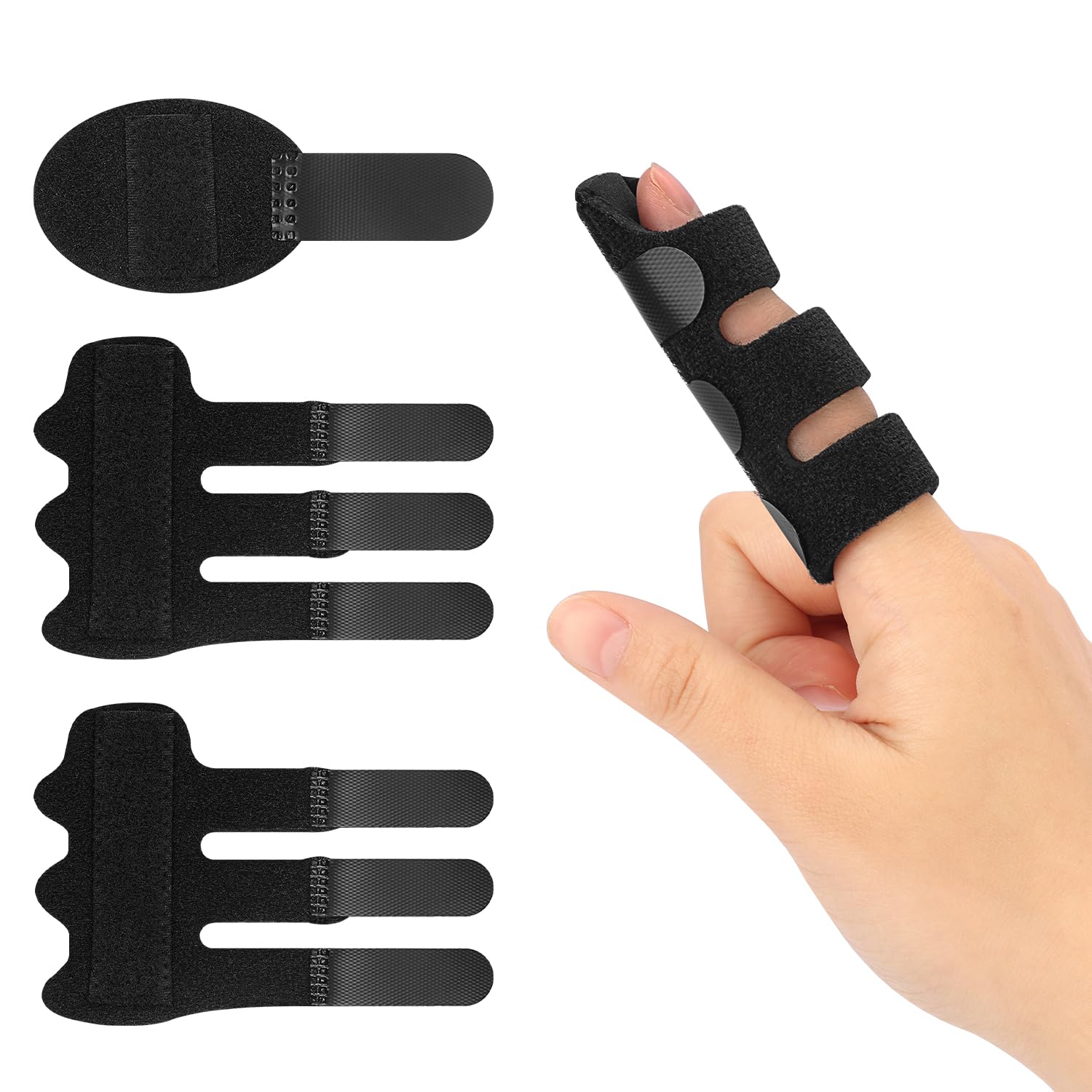 Amazon.com: supregear Finger Splint Support, 3-Pack Universal Finger ...