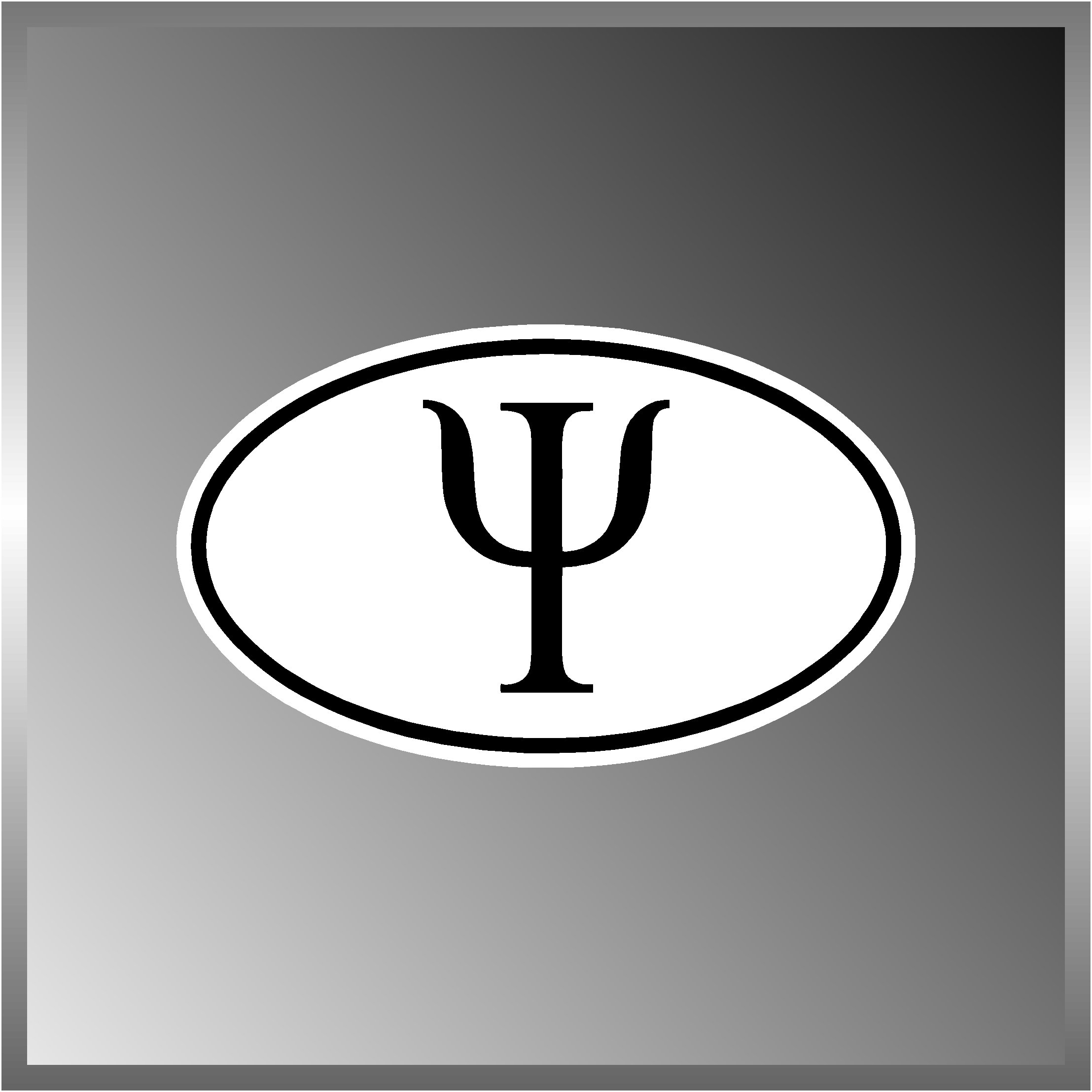 Amazon.com: Psi Greek Alphabets Symbol Vinyl Euro Decal Bumper Sticker ...