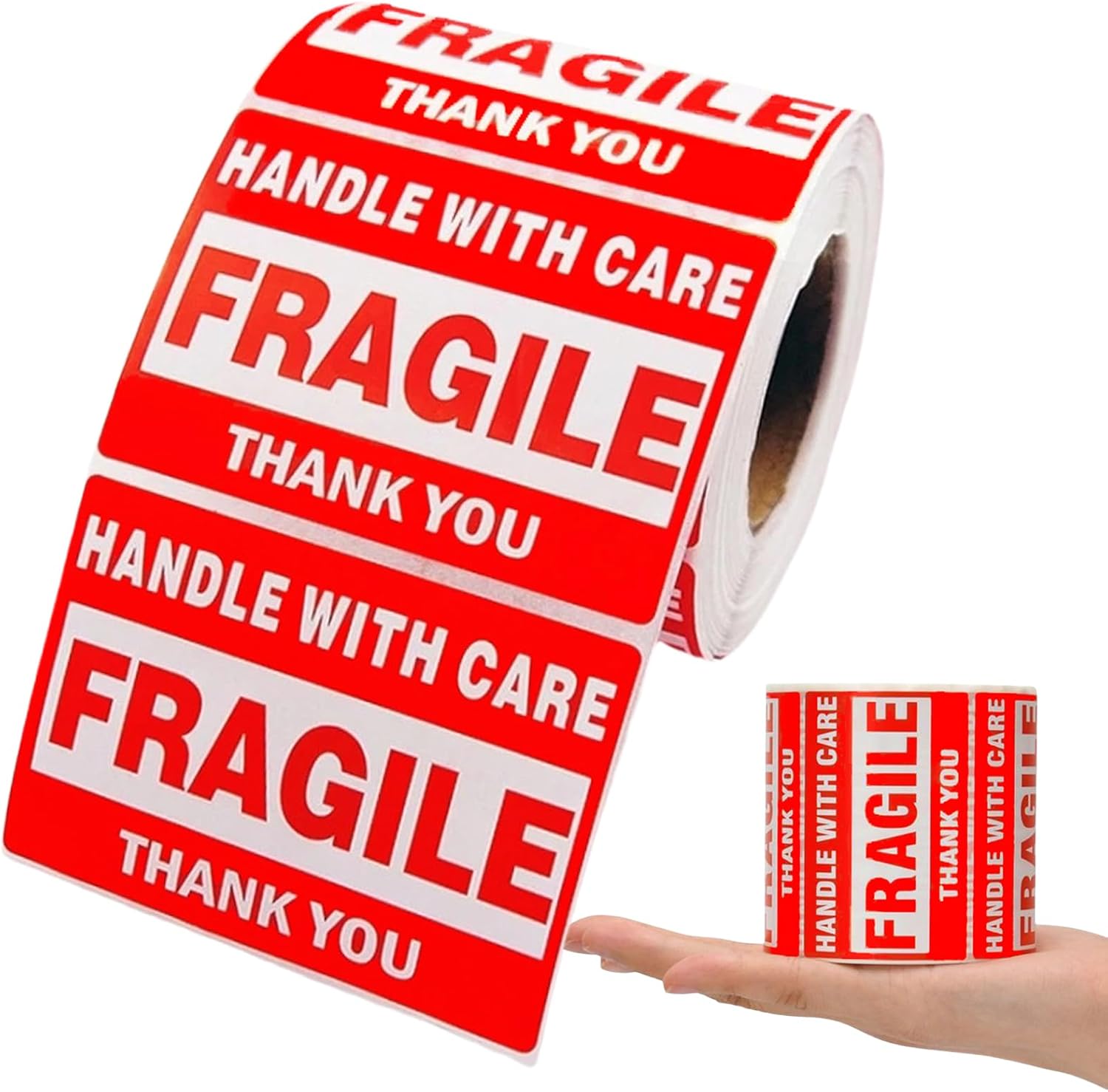 Amazon.com: 3'' x 2'' Fragile Stickers, 500 Pcs Strong Adhesive Handle ...
