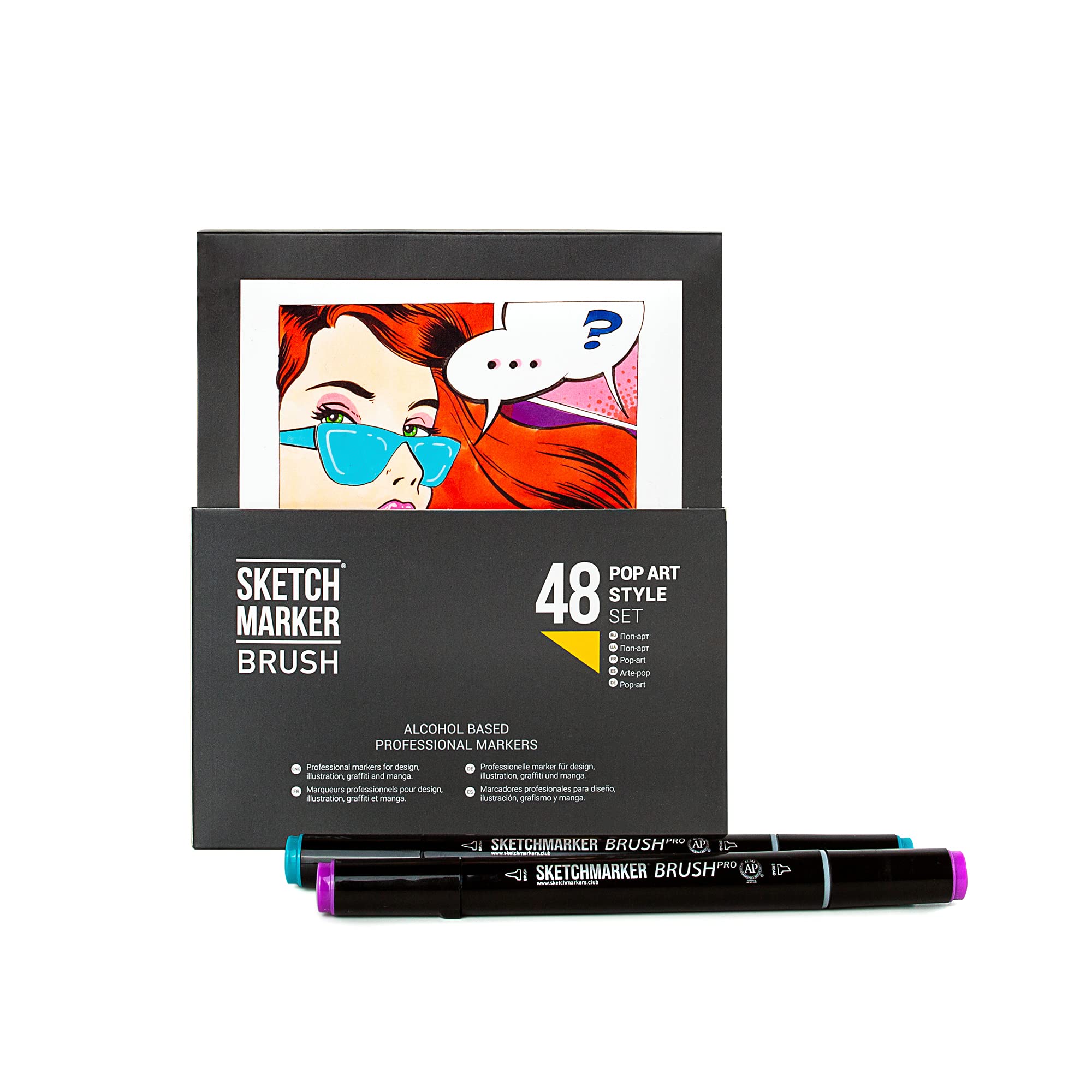 Buy Sketchmarker Brush Pro Alcohol Art Markers Dual Tips: Brush ...