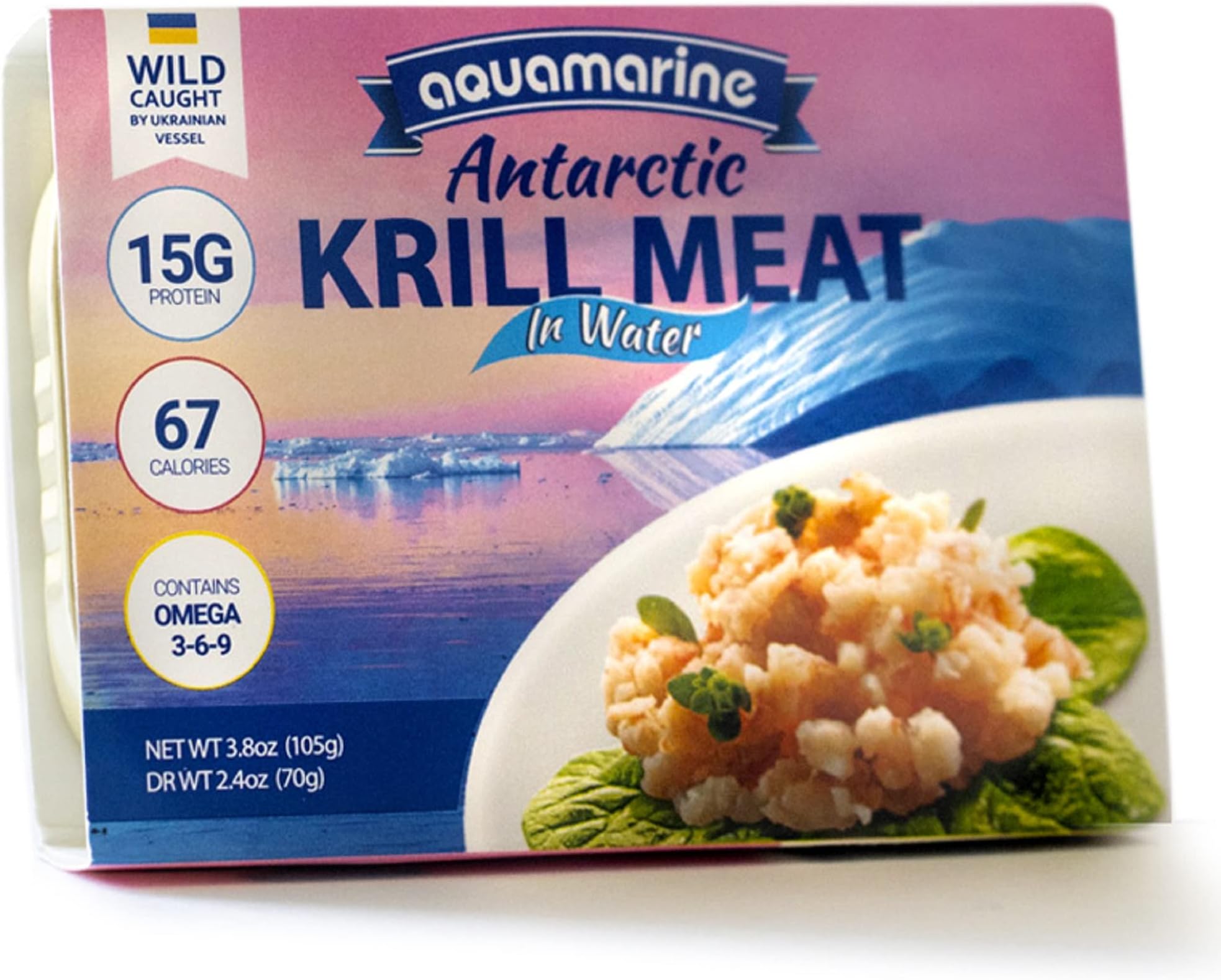 Amazon.com: Krill Meat Aquamarine Canned Antarctic Seafood Krill Meat ...