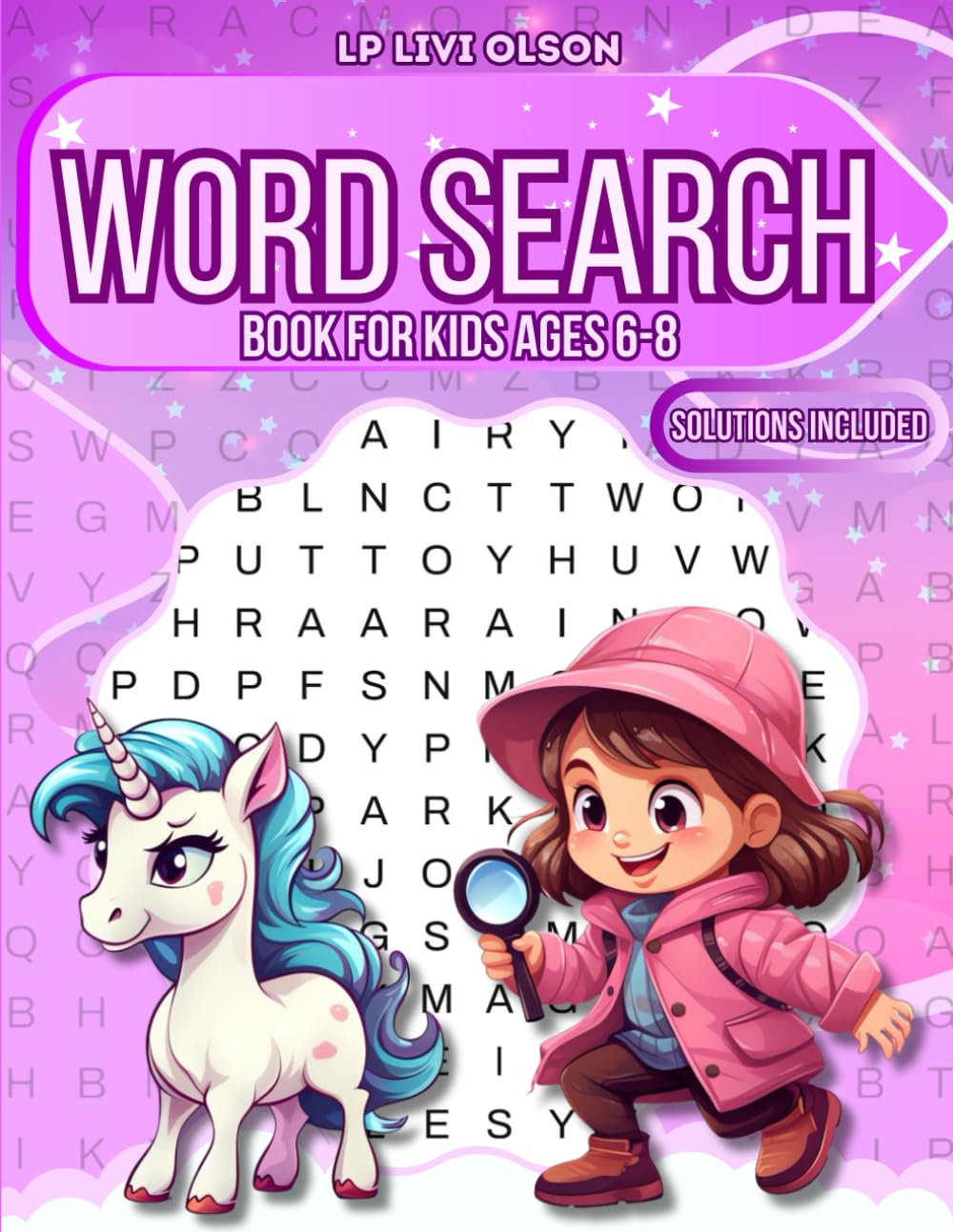 Word Search Book For Kids Ages 6-8: Large Print Puzzles For Little ...