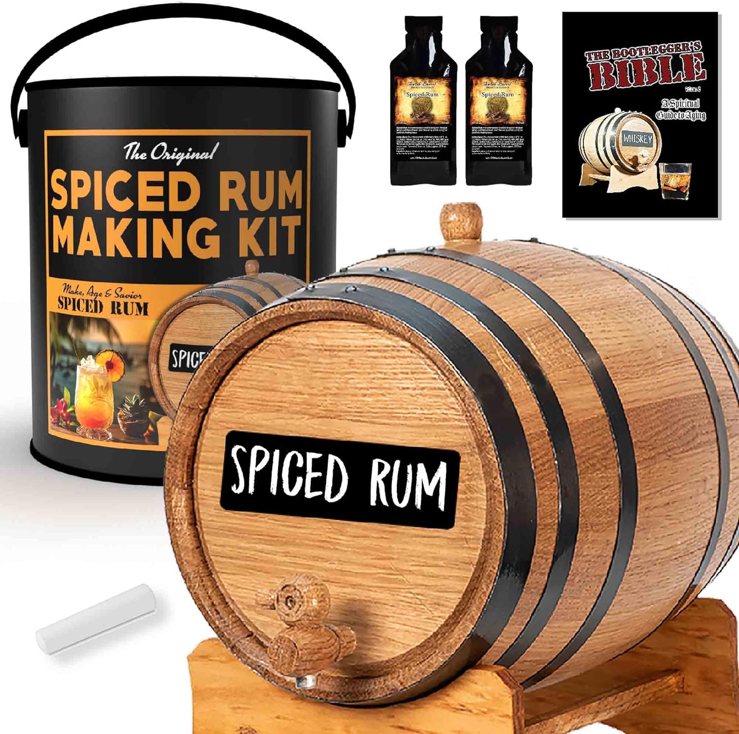 Amazon.com: Man Can Ultimate DIY Spiced Rum Making Kit - Make Your Own ...