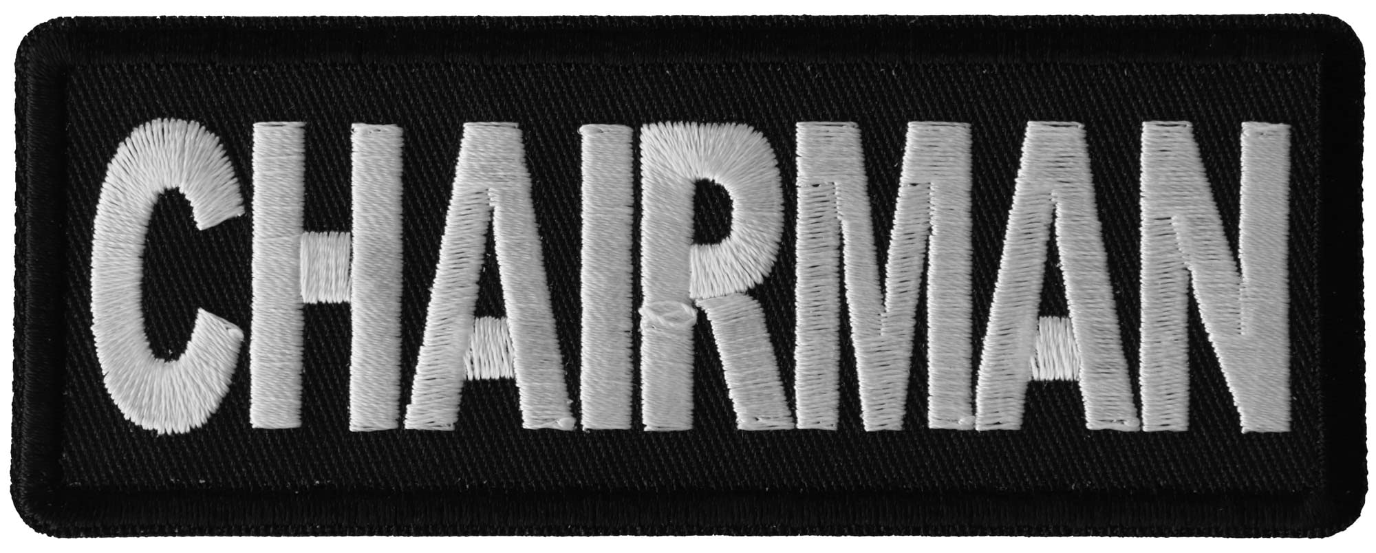 Amazon.com: Chairman Patch - 4x1.5 inch - Embroidered Iron on Patch