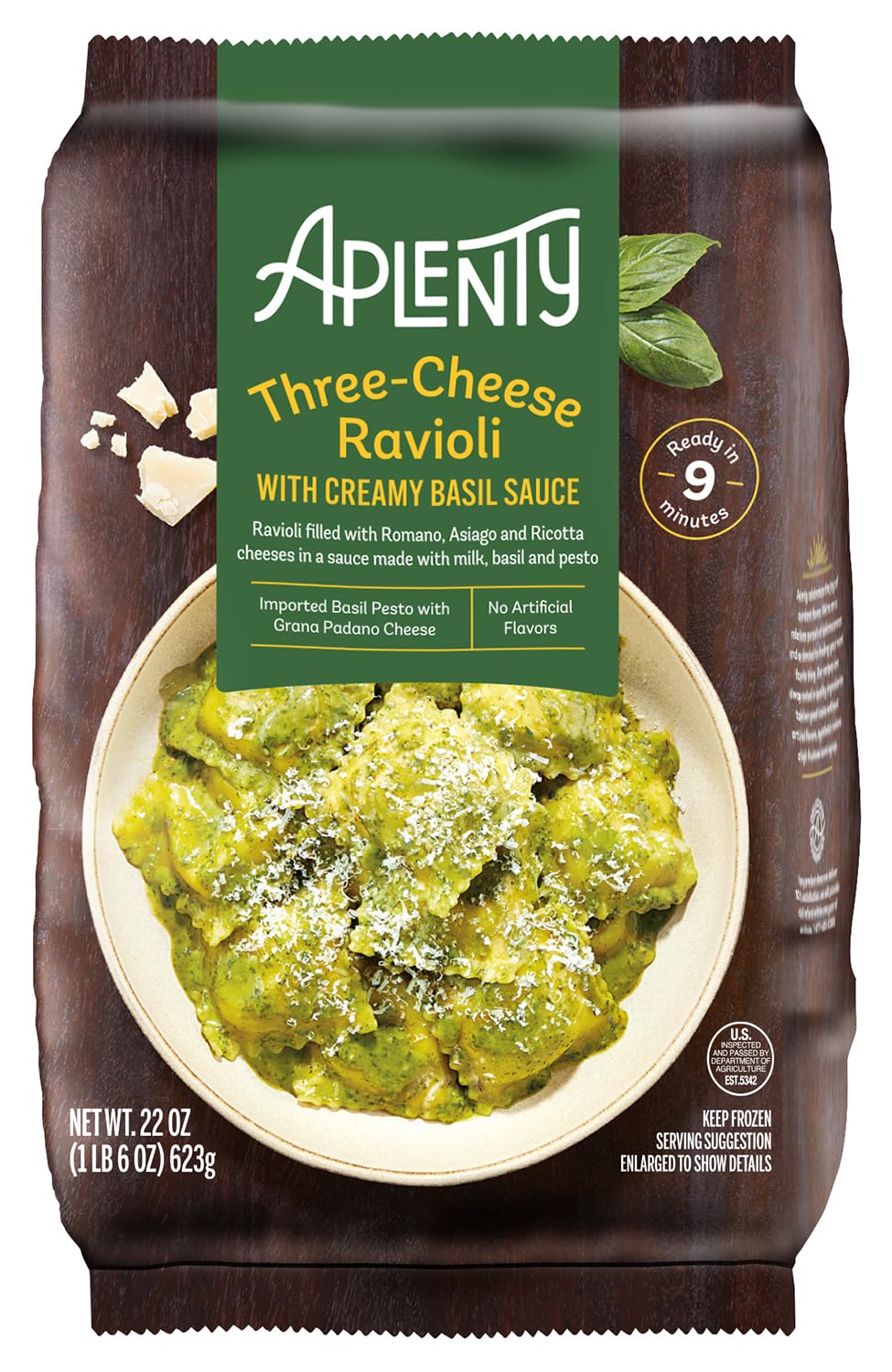 Amazon.com: Amazon Brand, Aplenty Three Cheese Ravioli With Creamy ...